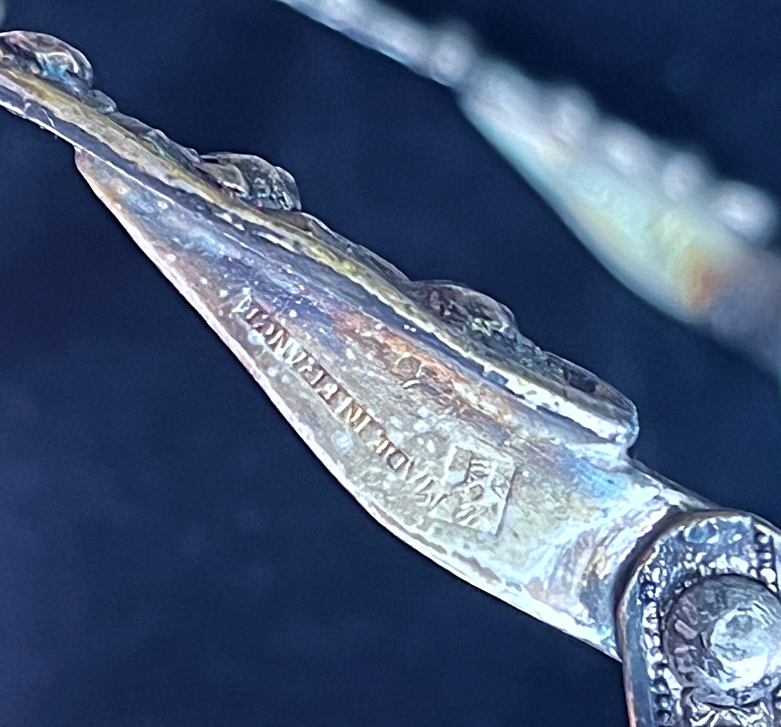 RARE VICTORIAN ORNATE SILVER Hallmarks MADE IN FRANCE… - Gem