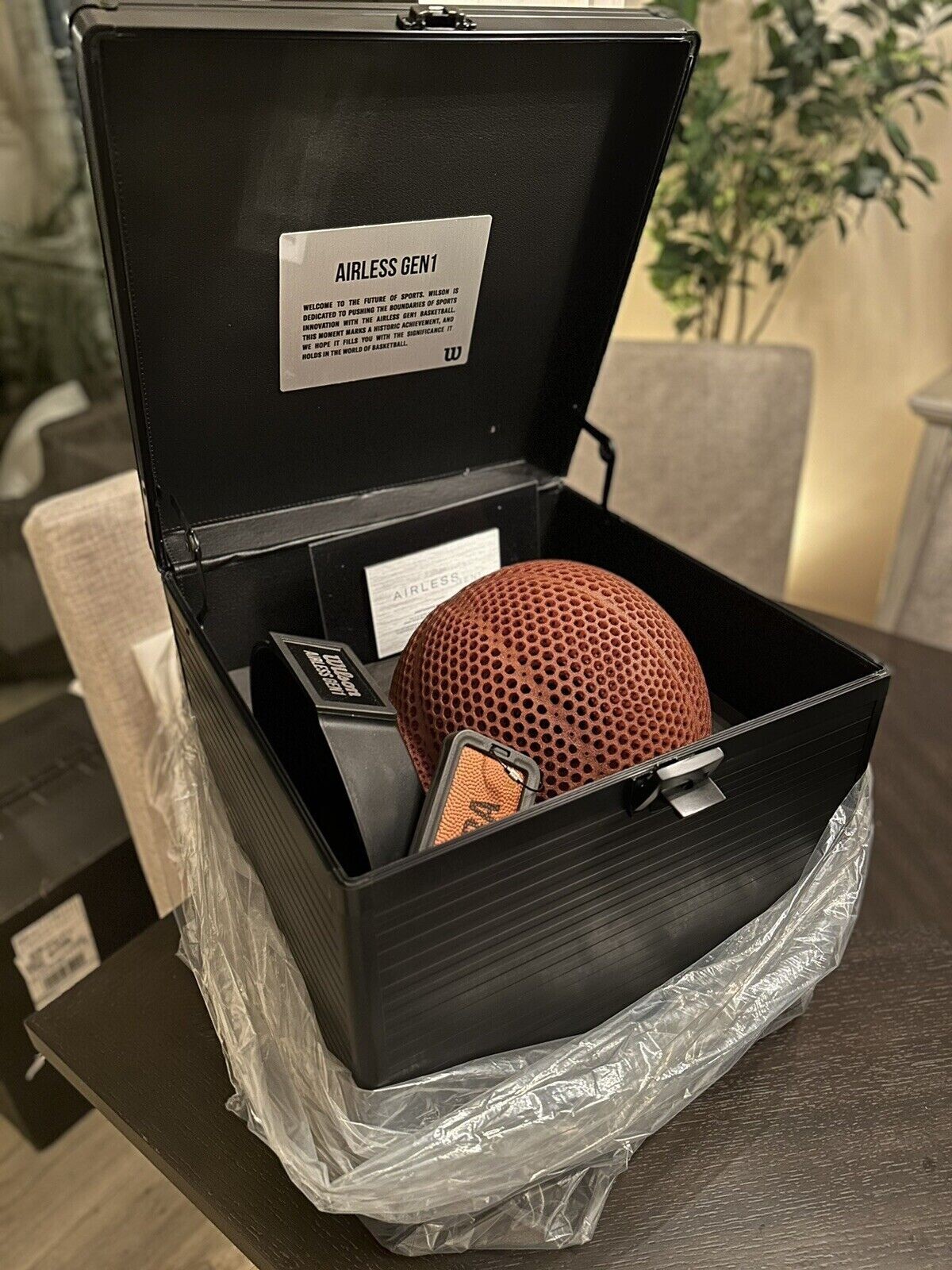 Wilson Airless Gen1 Basketball Brown Color "05 of 50" Tag “NBA” | eBay