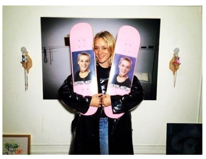 Larry Clark Chloe Sevigny Supreme Skateboard deck Pink Very hard to ...