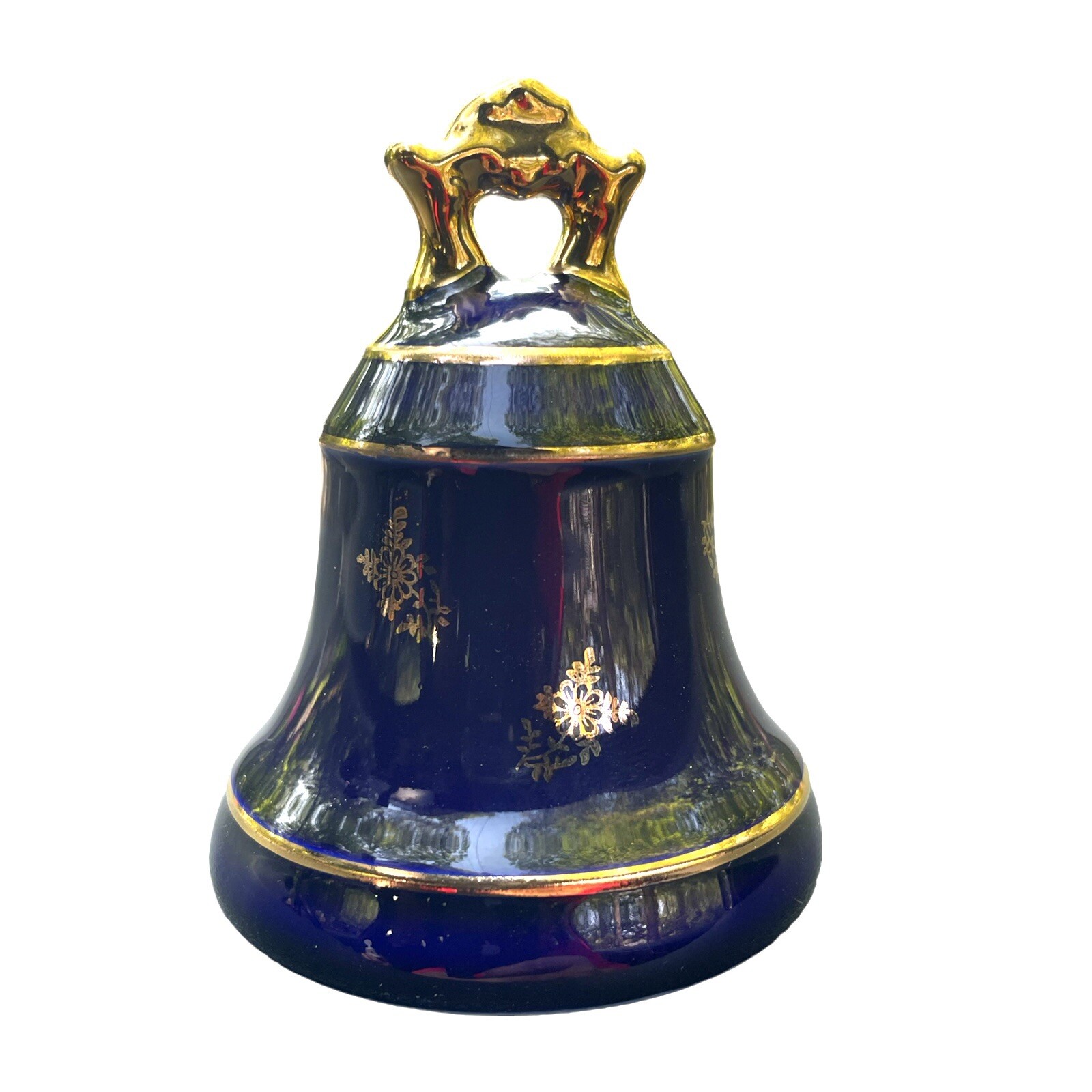 Limoges Castel France 22k Gold Cobalt Blue Bell Couple Courting | eBay