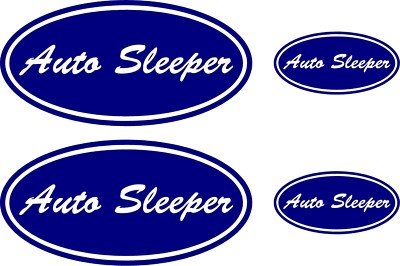 AUTO SLEEPER CARAVAN 4 PIECE LARGE KIT DECALS STICKERS CHOICE OF COLOUR ...
