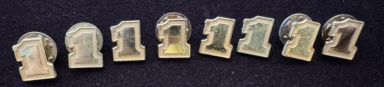 Vintage Barlow #1 Pin, Set Of 8 Pins. Number One Achievement | eBay