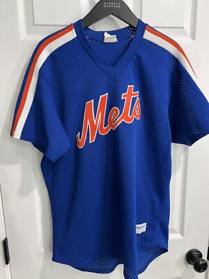 RARE Vintage 80s NY Mets Majestic Baseball Jersey Pinstripe Strawberry ...