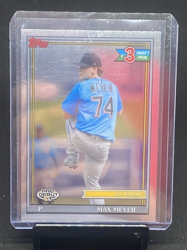 2021 Topps Pro Debut Chrome Max Meyer Rookie RC Base SP Marlins | eBay