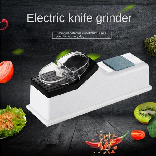 Electric Double Side Sharpening Stone Cutter Sharpener USB Charging For ...
