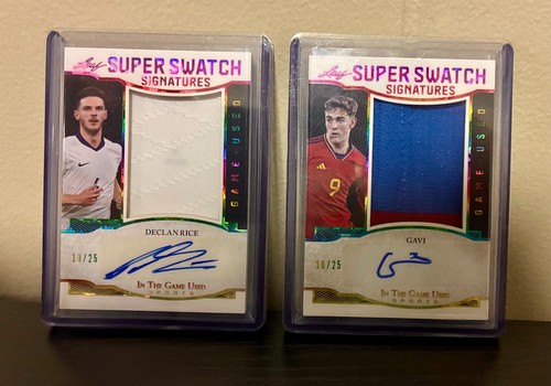 2024 Leaf ITGU | Declan Rice & Gavi Autograph Lot /25 | Super Swatch ...