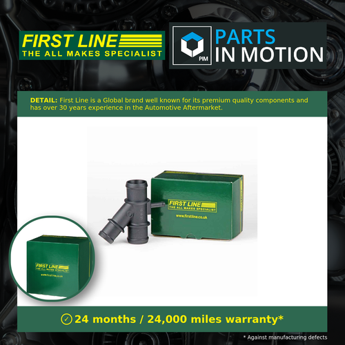 Coolant Flange / Pipe FTS1124 First Line Water 1K0121087H Top Quality ...