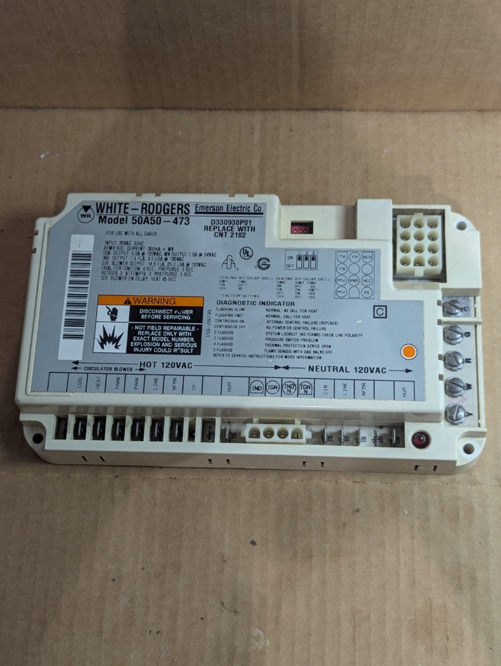 White Rodgers D330930P01 Furnace Control Circuit Board 50A50-473 Tested ...