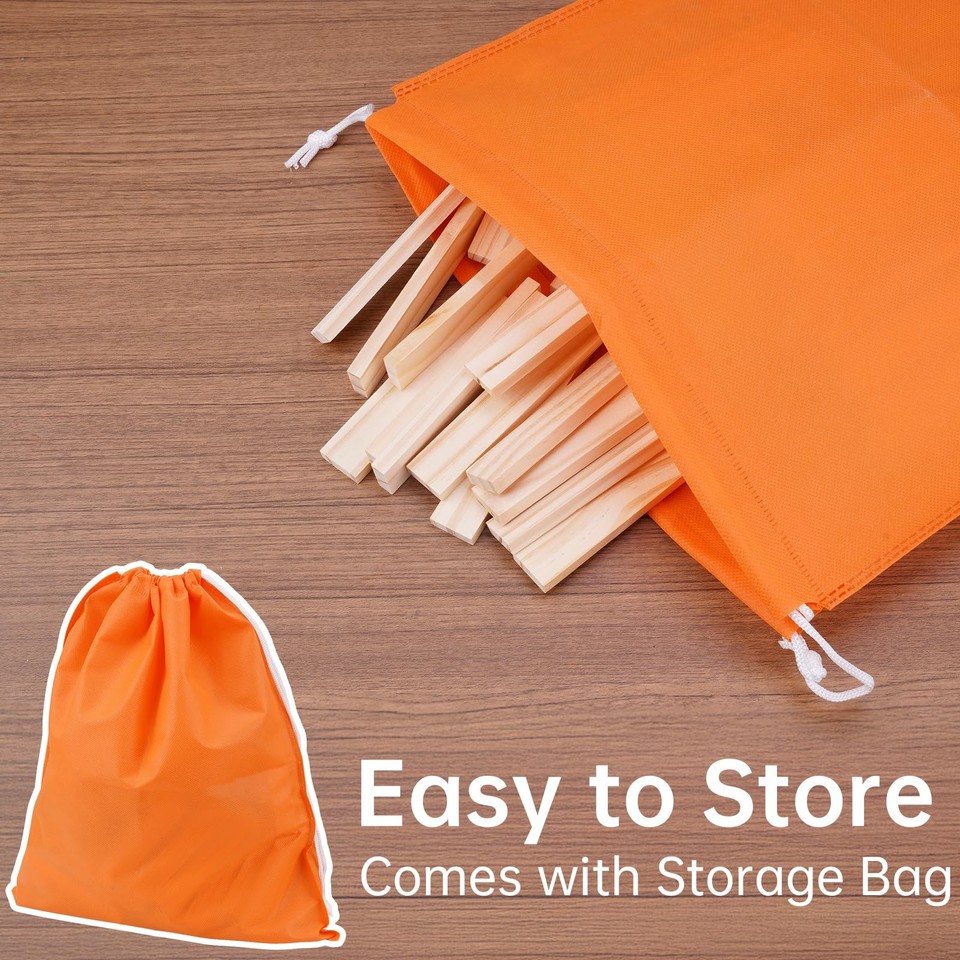 Wooden Plank Building Blocks 200PCS Sensory Toy for Kids, Montessori ...