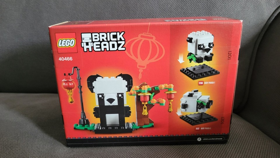 Lego BrickHeadz 40466 Panda Bear Baby Pandas Chinese New Years ...