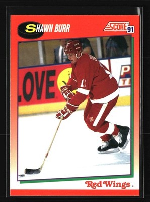 1991-92 Score Hockey #54 Shawn Burr - Detroit Red Wings | eBay