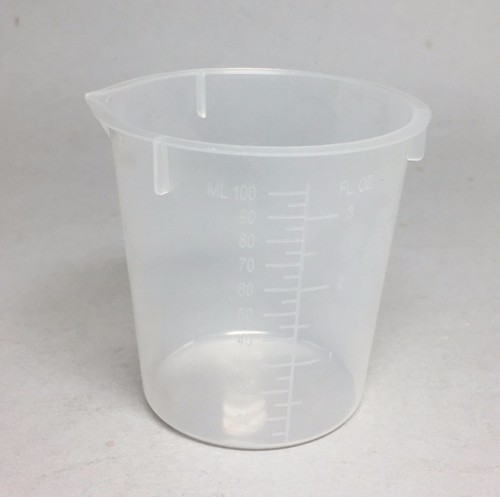 100 ml (3 oz.) graduated polypropylene beaker pkg/5 | eBay