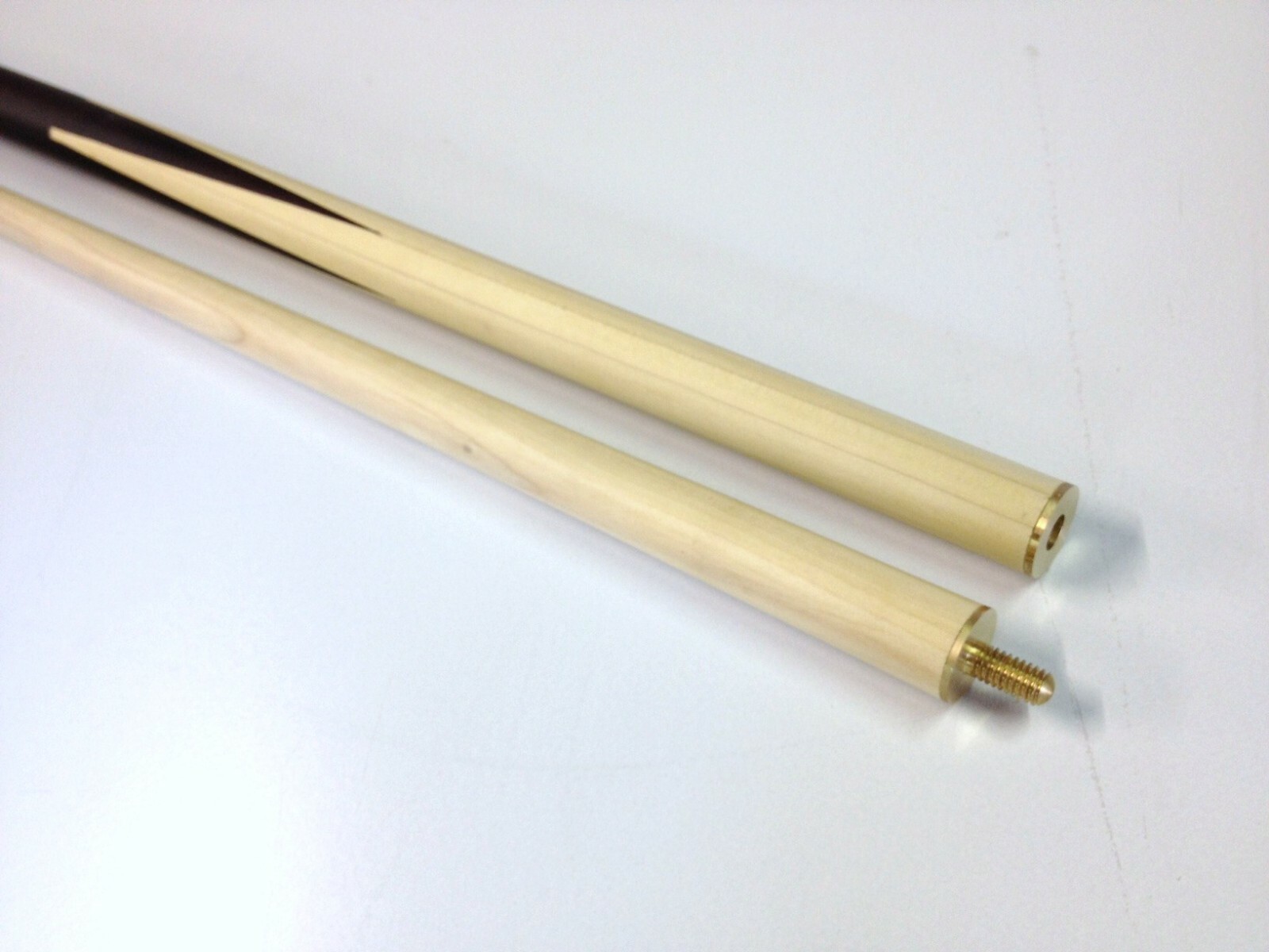 2 x Maple 2 piece Pool Snooker Billiard Cues 57 inch 11mm Tip Cue Stick ...