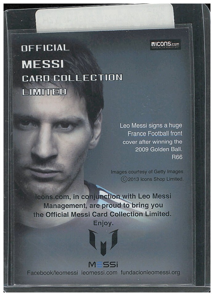 2013 Icons Shop Limited Official Messi Card Collection Lionel Messi # ...