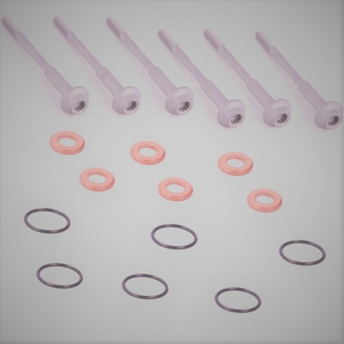 6X New Injector Seal Rings Bolts Audi VW 3.0 TDI 059130519B WHT004923B ...