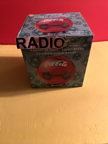 1998 Coca-Cola Soccer Ball AM/FM ALARM CLOCK Radio Works | eBay