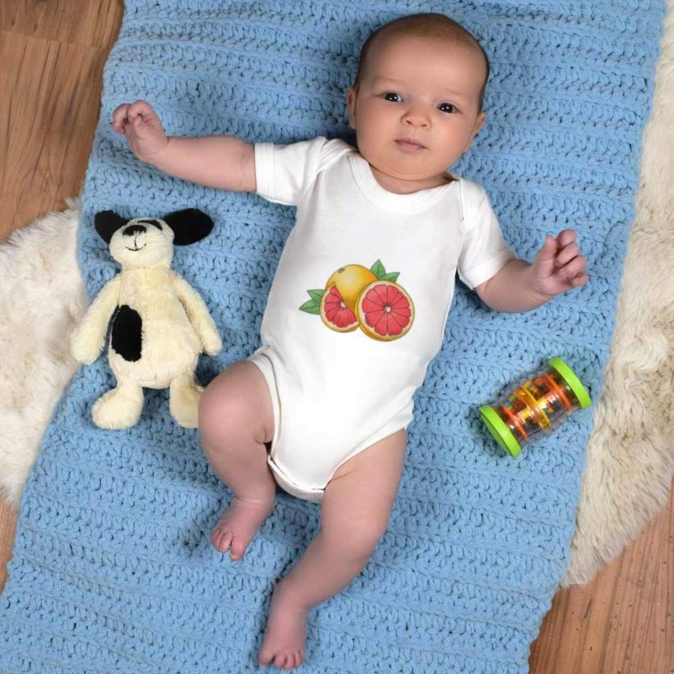 'Grapefruit' Baby Grows / Bodysuits (GR038078) | eBay UK