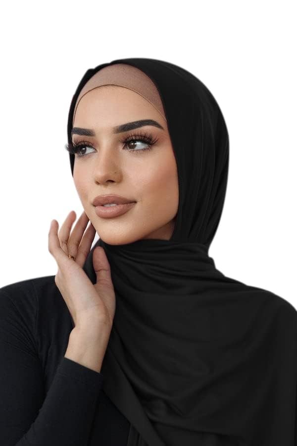 Women Soft Cotton Muslim Jersey Hijab Head Wrap Scarves Fashion Long ...