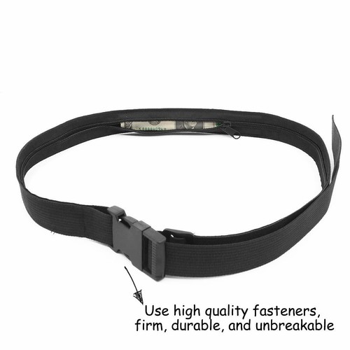 Secret Money Belt Hidden Wallet Running Belt Travel Safety Waist Holder ...