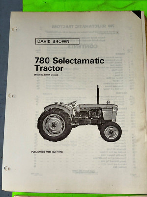 David Brown 780 parts, 110 page , 1970. Item: 26636 | eBay