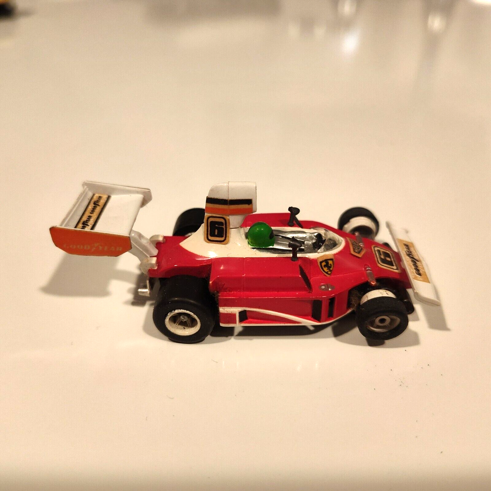 AFX G-Plus Slot Car Red #6 Ferrari F1 Indy Goodyear Vintage | eBay