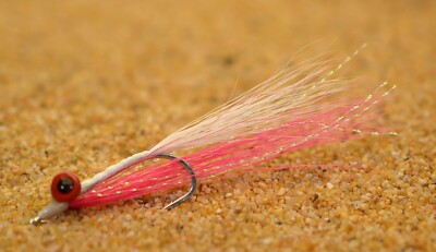 6ct - Pink Clouser Minnow Flies - Mustad Saltwater Duratin Hooks | eBay
