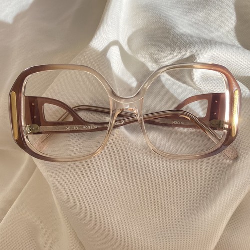 VINTAGE JEAN LAMONT DROP ARM Mocha Large Square Womens Frames ...