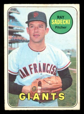 1969 TOPPS OPC O PEE CHEE BASEBALL #125 Ray Sadecki VG-EX San Francisco ...