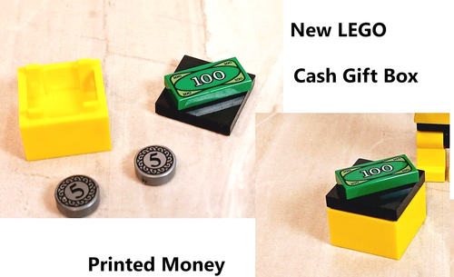 New LEGO Money Box Gift Present CASHOLA Printed STOCKING STUFFER IOU ...