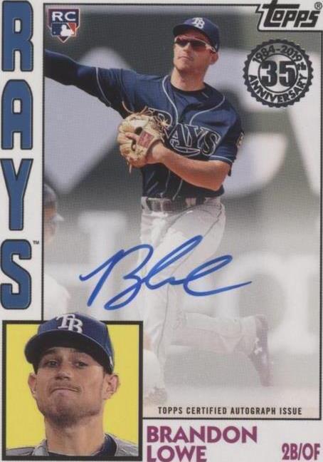 2019 Topps - 1984 Topps Baseball Autographs Brandon Lowe #84A-BL (AU ...