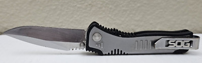 SOG Mini Flashback Clip Point Satin SAT101-CP | eBay