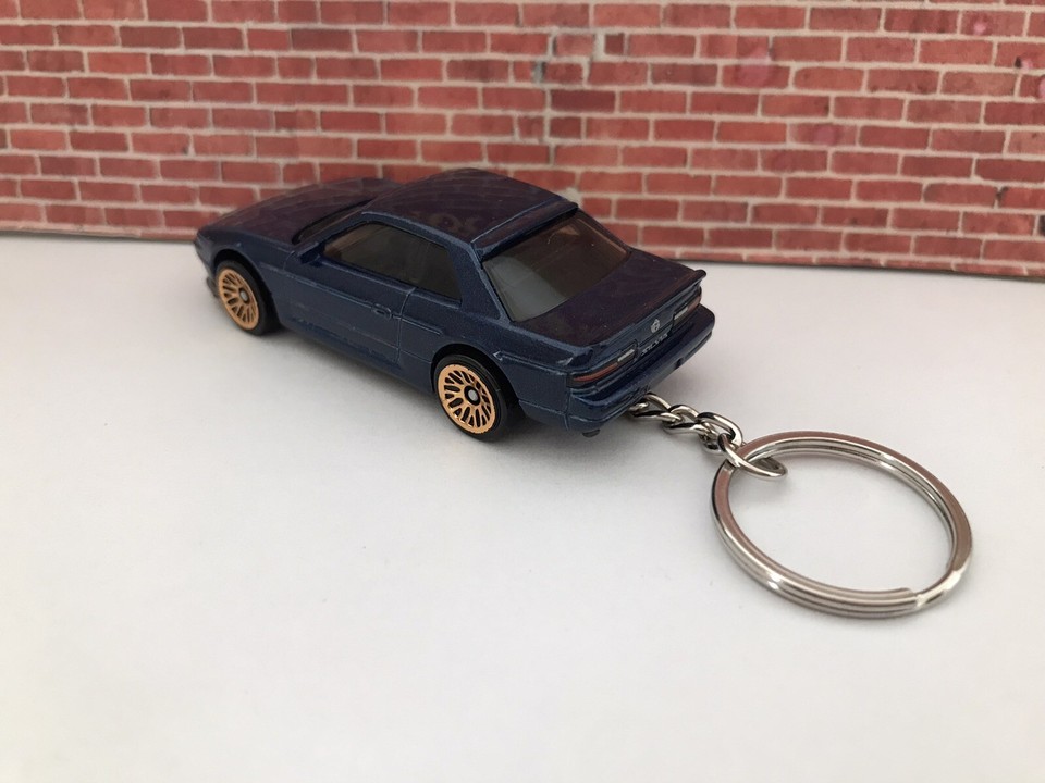 KEYCHAIN RING for NISSAN S13 240SX COUPE JDM AUTO CAR KEYS NAVY BLUE ...