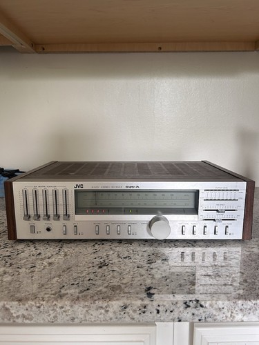 JVC R-S33 Stereo Receiver Super A Sea Graphic Equalizer Woodgrain Read ...