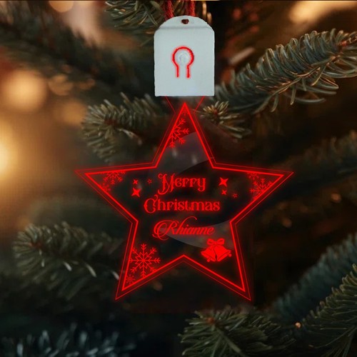 Personalised Christmas Bauble Custom Xmas Tree Decoration for Family ...