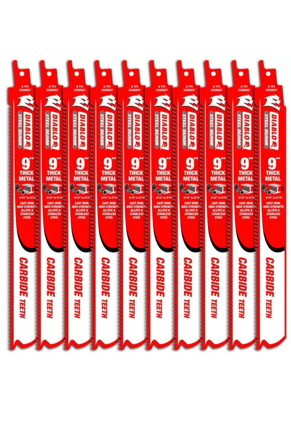 Diablo DS0908CF10 9 in Reciprocating Saw Blade for sale online | eBay