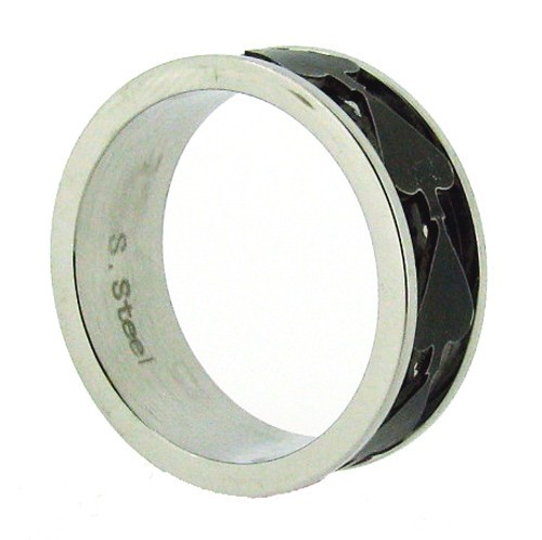 Heart Spades Stainless Steel Ring 7 - 15 | eBay