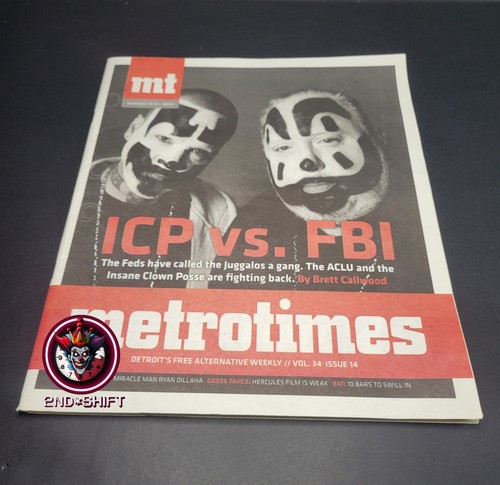 Icp Metrotimes Detroit Paper Magazine Flyer Insane Clown Posse | eBay