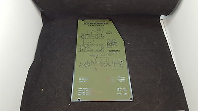 M998 DATA PLATE HMMWV HUMVEE 12339900 9905-01-248-9544 F47-2 | eBay