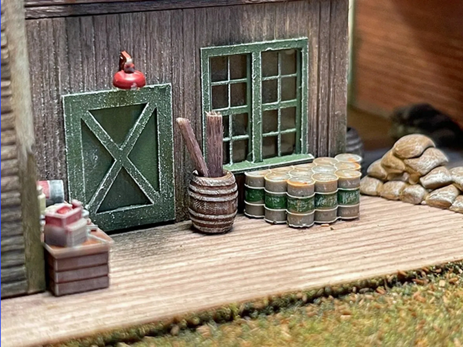 BARREL AND STAVES N Scale Nn3 Unpainted Model Railroad Structure Wood ...