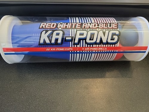 Ka-Pong Red, White, Blue Fun Drinking Game - Complete With 22 Cups, 4 ...