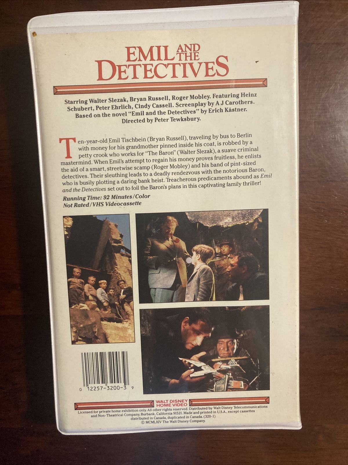 Emil and the Detectives rare vhs white clamshell case disney vintage | eBay