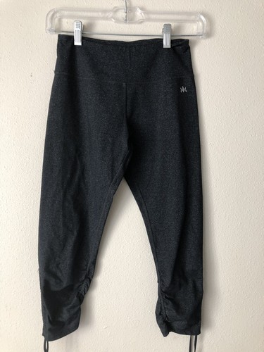 Kyodan Womens Ruched Crop Capri Yoga Legging Pants Gray XS Athletic | eBay