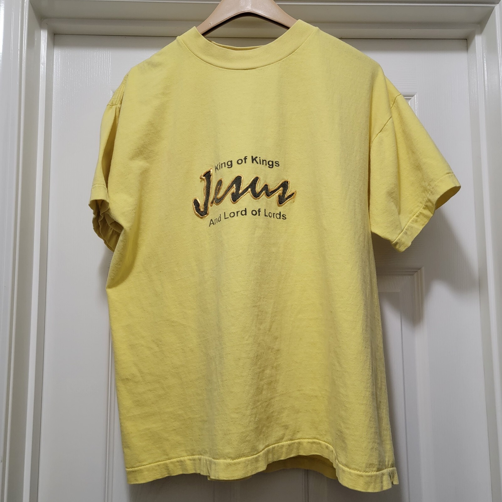 Jesus Christ King of Kings Lord of Lords Yellow T-Shi… - Gem