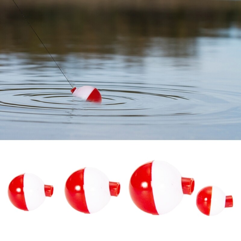 12Pcs Fishing Bobber, 4 Size Fishing Float Bobbers Push Button Fishing ...