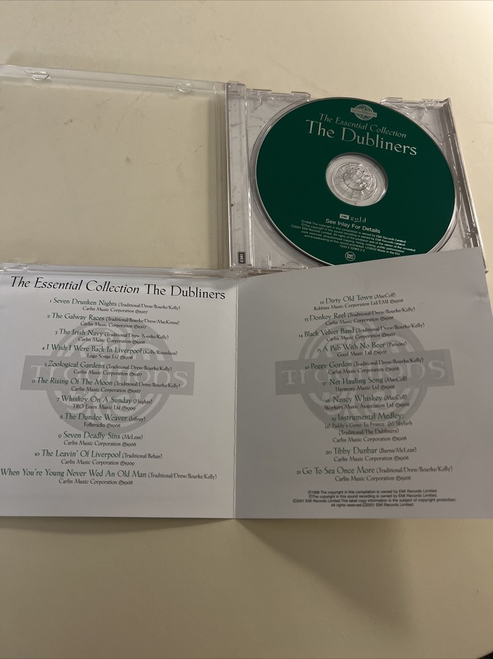 The Essential Collection by The Dubliners (CD, May-2001, Emi Gold ...