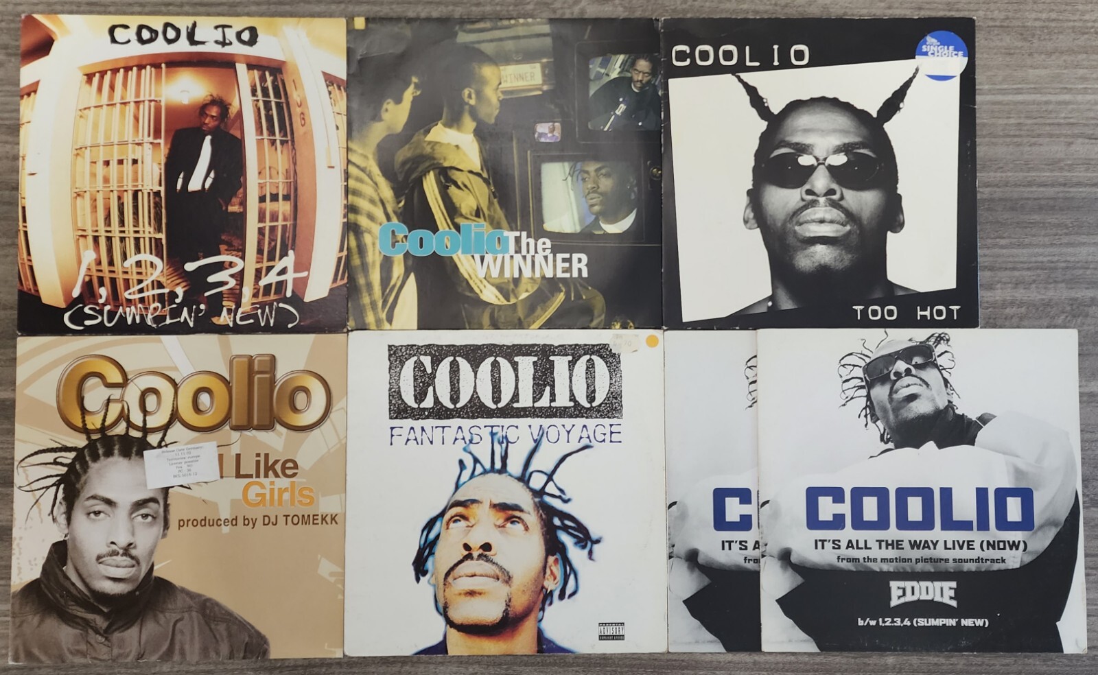 Lot Of 7 Vintage Coolio 12" Record Albums Fantastic Voyage Rap Hip Hop ...