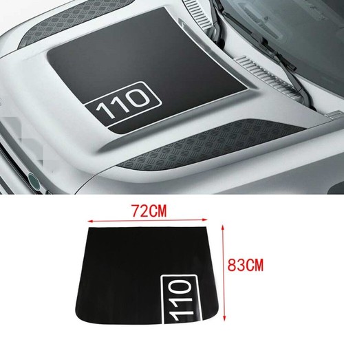 Black Front Engine Hood Decal Sticker Fit for Land Rover Defender 110 ...
