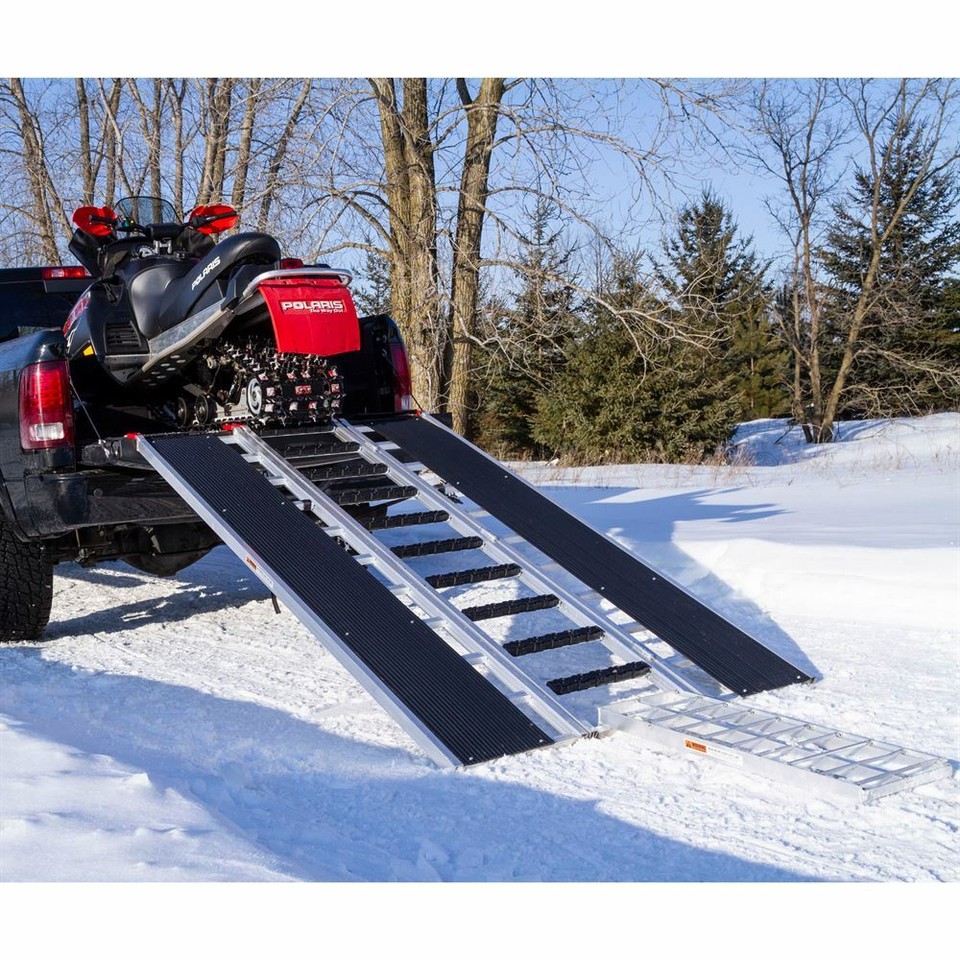 Black Ice SNO-9454-HDXW-EXT-S 7' 10" x 54" Folding Snowmobile Ramp ...