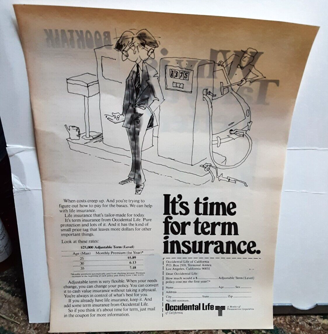 1975 Occidental Life Insurance California Original Print Ad vintage 70s ...