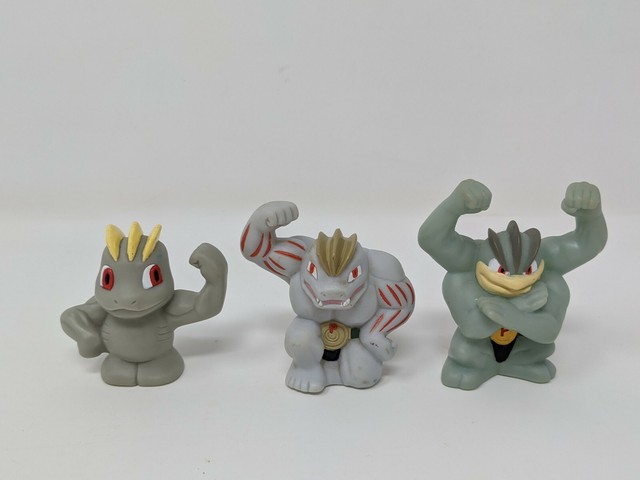Pokemon Kids Finger Puppet Figure Bandai - MACHOP MACHOKE Vinyl Toy ...